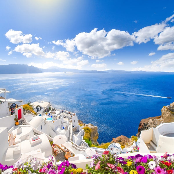 Greek Ocean Wall Decal - Etsy