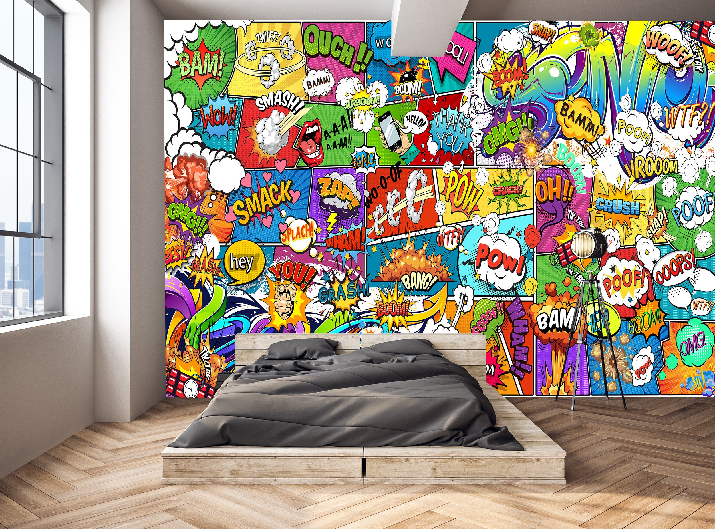 Boom Panes Wallpaper