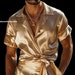 Silk Cotton Men's Outfit, Short Sleeve Shirt and Shorts With Belt - Etsy
