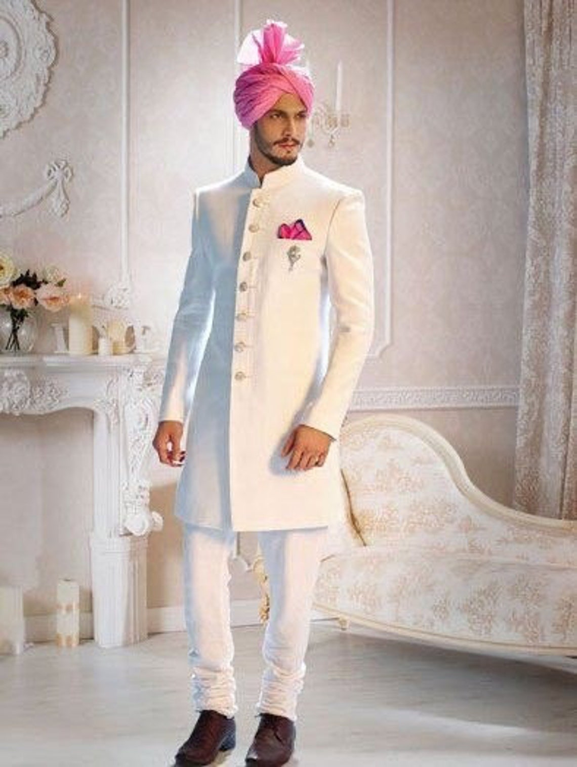 Wedding Sherwani Kurta Indian Kurta Mens Shirt Achkan Mens - Etsy