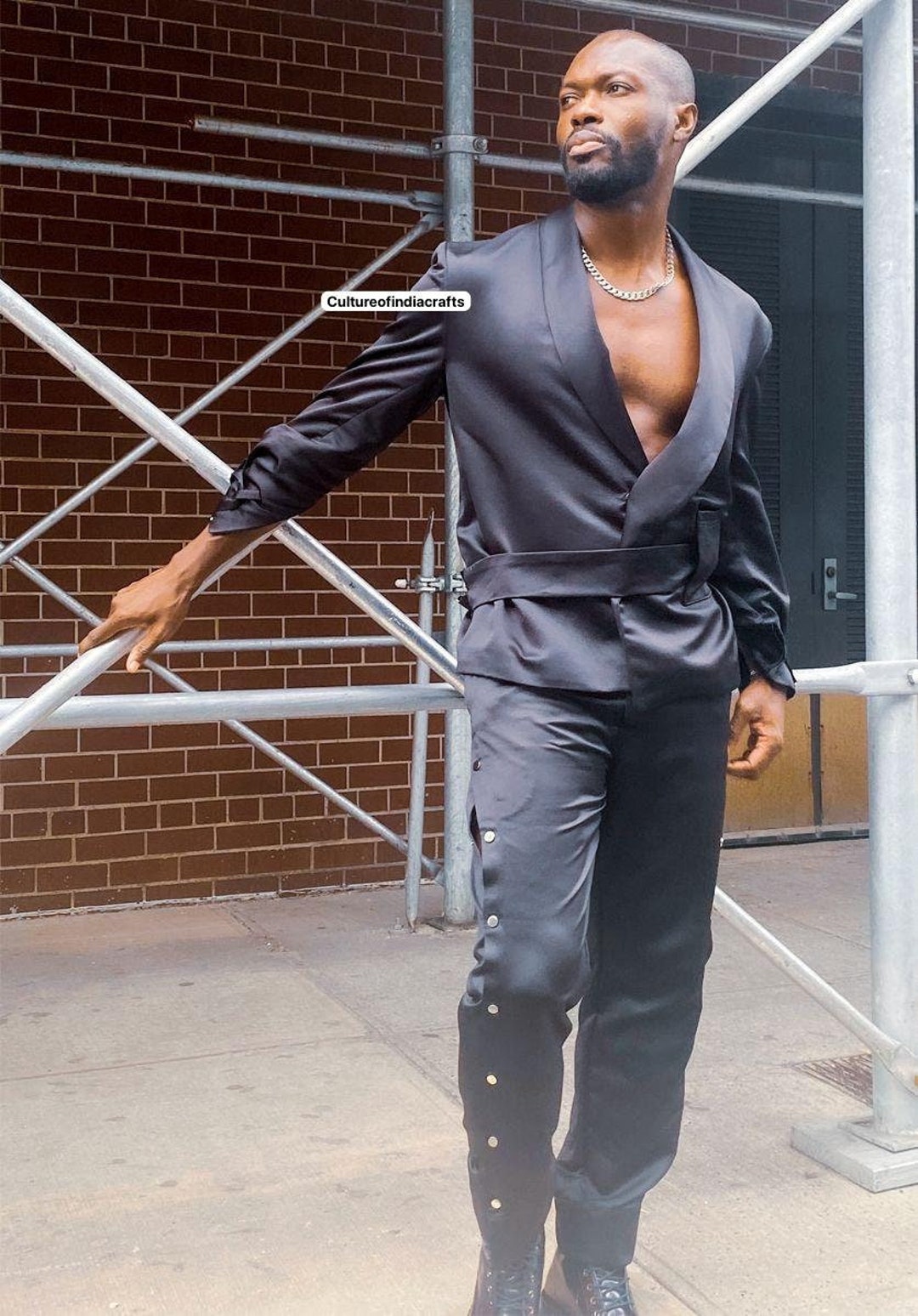 African Mans Outfit, Mans Clothing, Satin, Silk Fabric, Fashion Casual ...