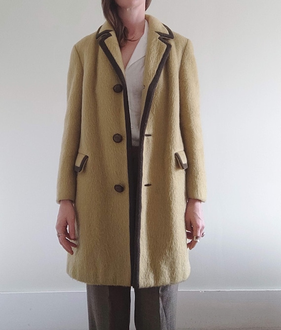 1970's Green Gold Wool Mod Coat - Gem