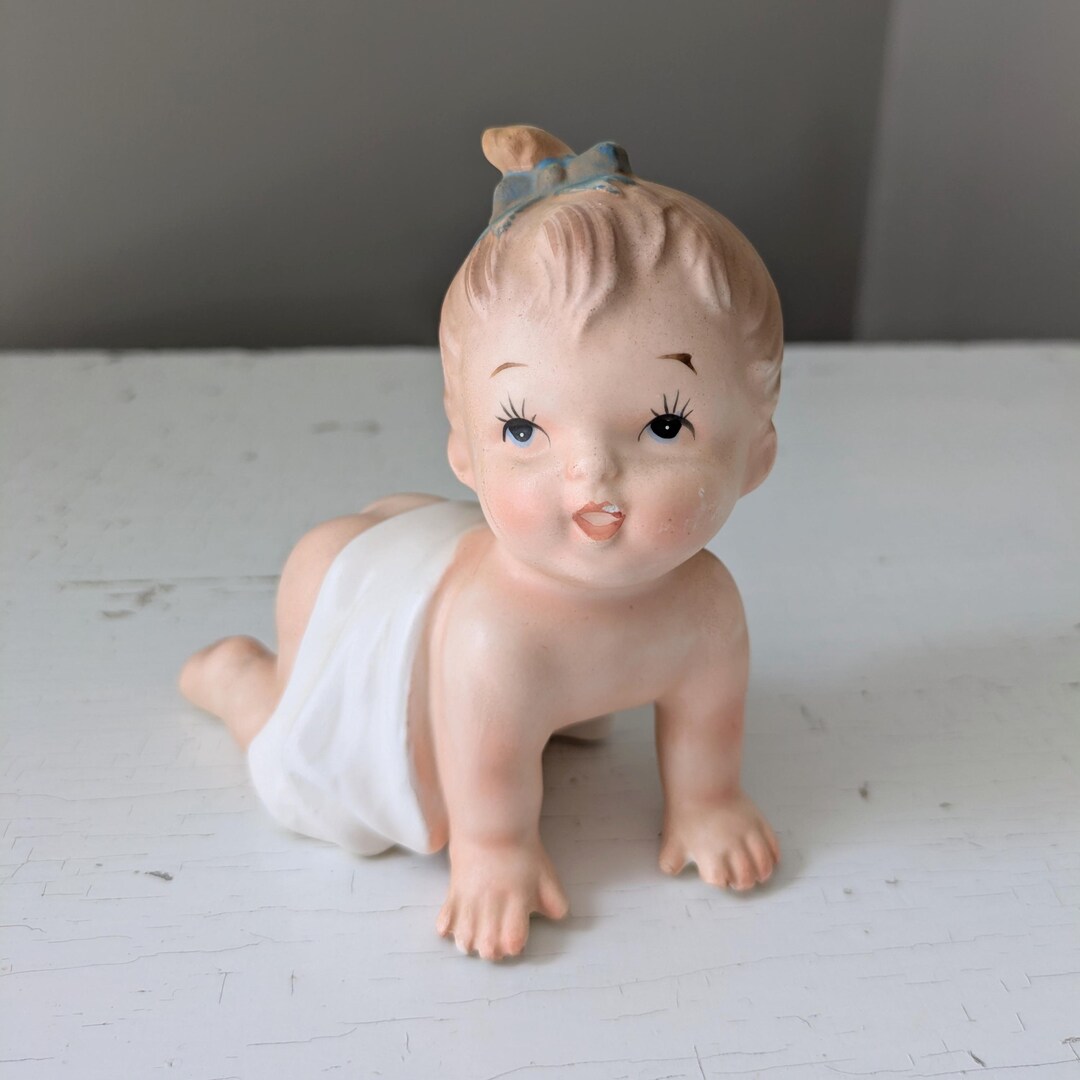 Vintage Inarco Japan Porcelain Baby Figurine | 1960s Collectible - Etsy