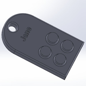 Keychain 3D Print File Stl, Key Chain, Name Tag, Hearth Keychain ...