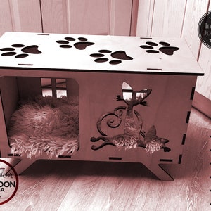 Cute Cat House Laser Cut Vector Plans Pet House Instant Download - Etsy