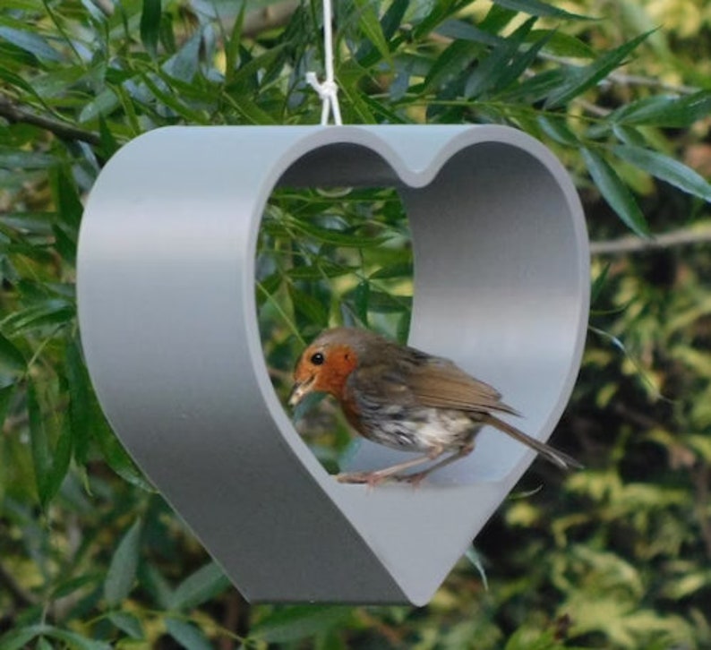 3D Print File Stl Heart Bird Feeder - Etsy