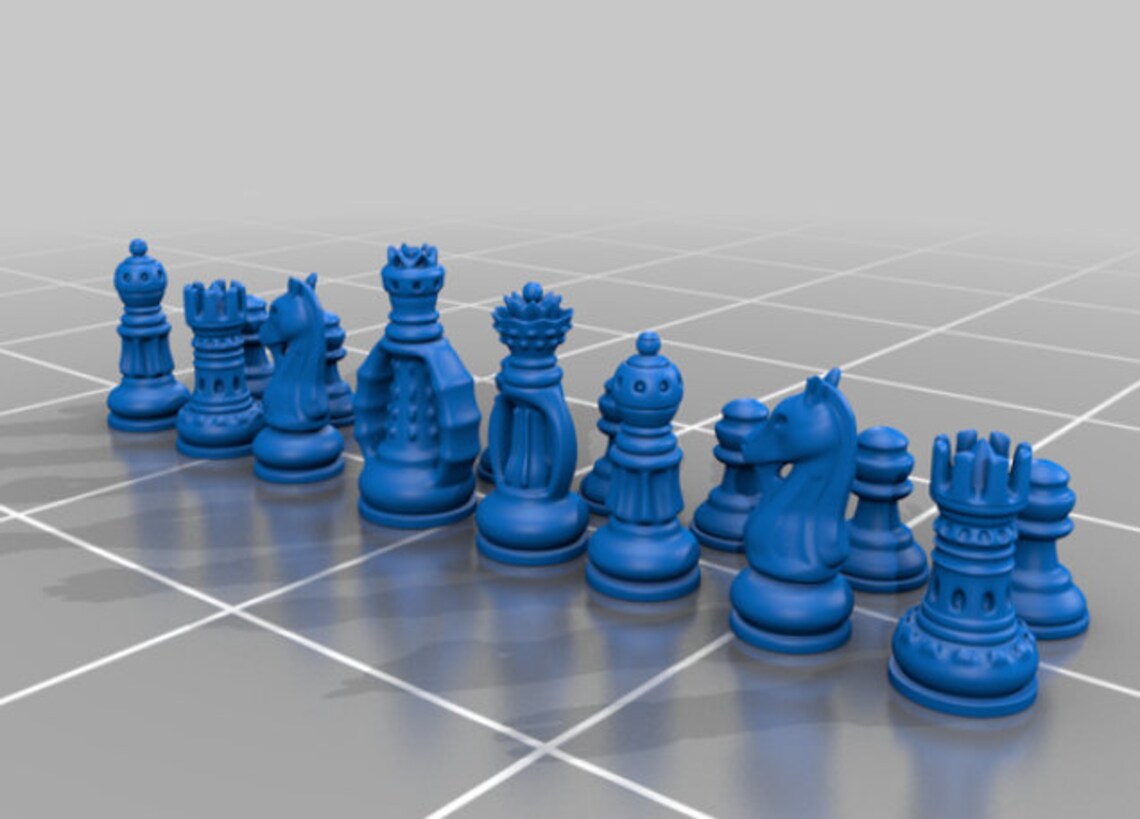 3D Print File Stl Chess Set - Etsy
