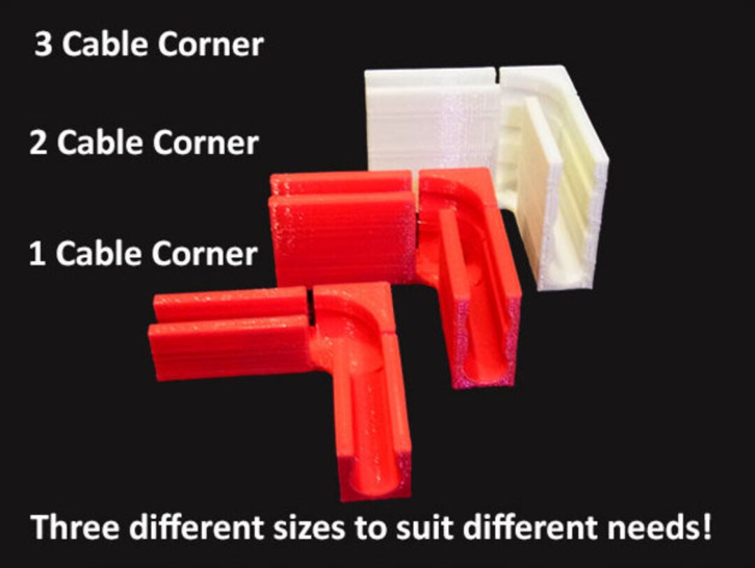 3D Print File Stl, Cable Corner and Straight - Etsy