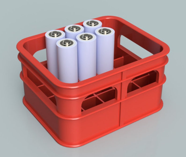 3D Print File Stl AA Battery Crate Mini Container - Etsy