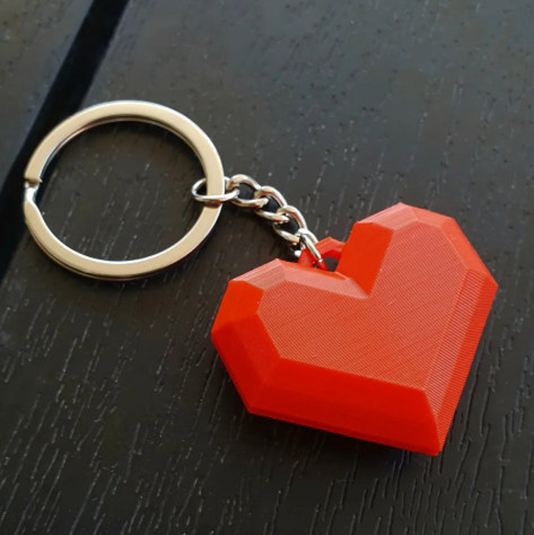 3D Print File Stl, Low Poly Hearth Keychain, Love Gift, Valentine's Best Mini Gift - Etsy