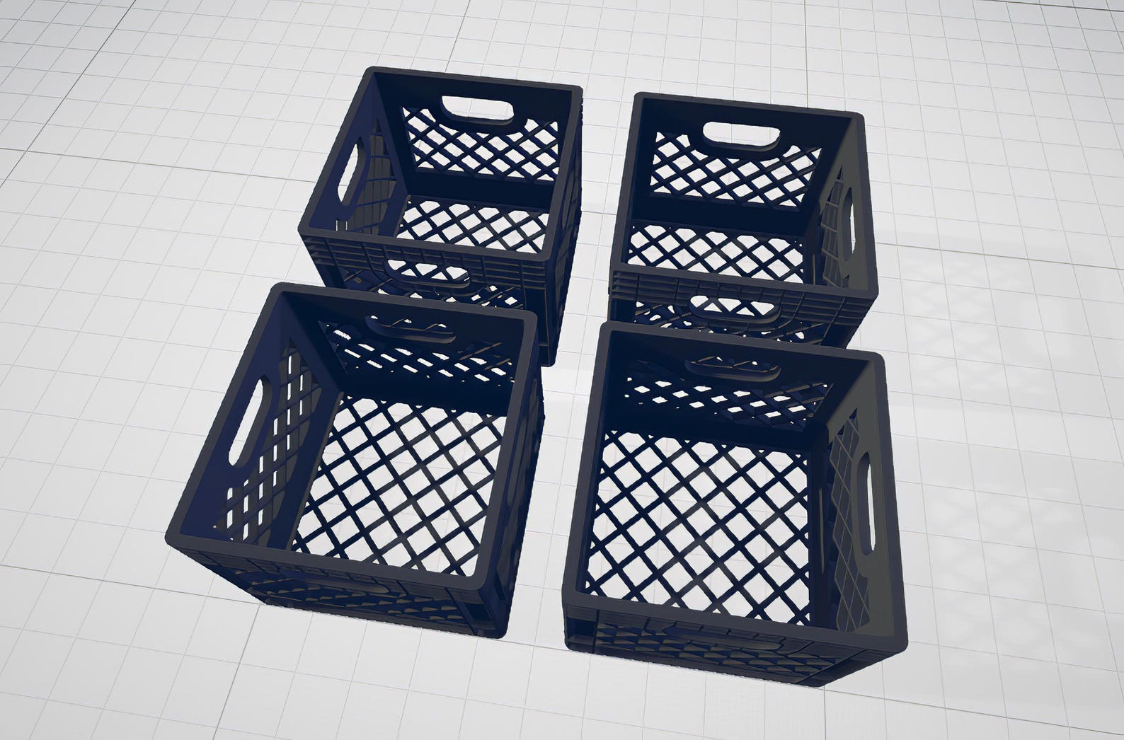 3D Print File Stl, Mini Milk Crate, Mini Container - Etsy