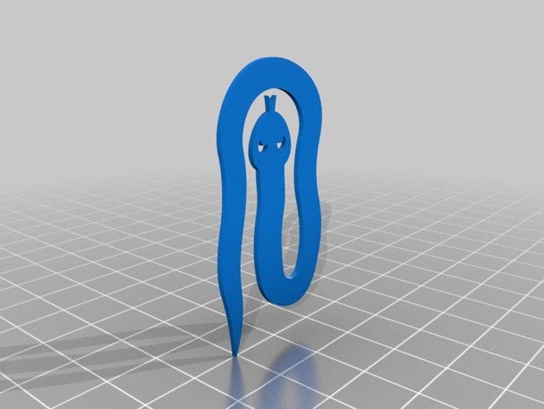 3D Print File Stl 3D Snake Snake Bookmark Snake Mark - Etsy