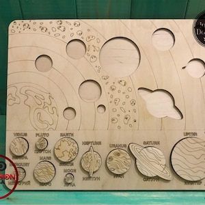 Solar System | Laser Cut Vector Plans | Instant Download | MDF ...