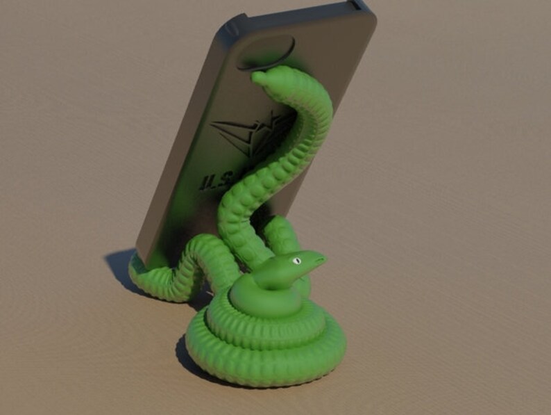 3D Print File Stl Phone Holder Snake Stand 3D Snake - Etsy