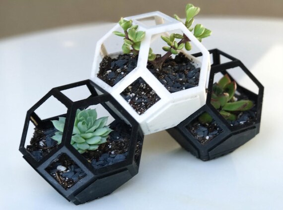 3D Print File Stl Pot Vase Planter Hexagon - Etsy