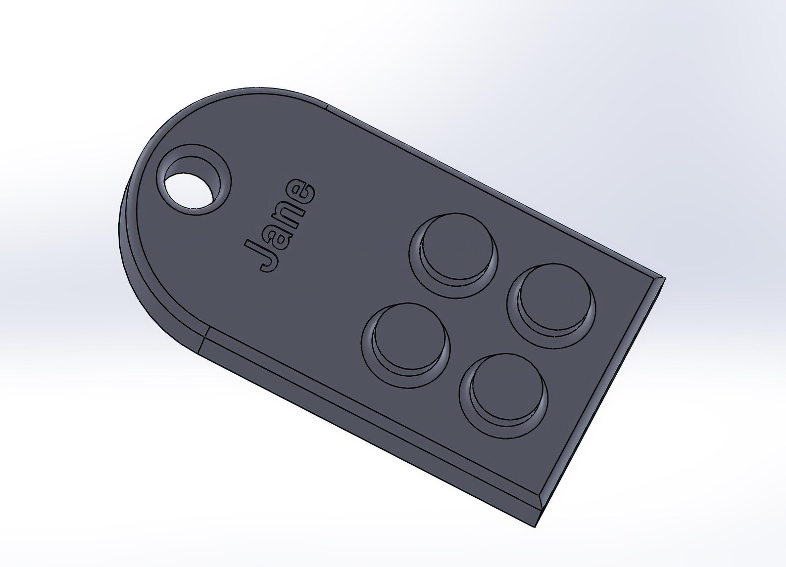 Keychain 3D Print File Stl, Key Chain, Name Tag, Hearth Keychain ...