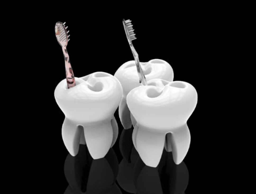 3D Print File Stl, Tooth Shaped Toothbrush Holder - Etsy