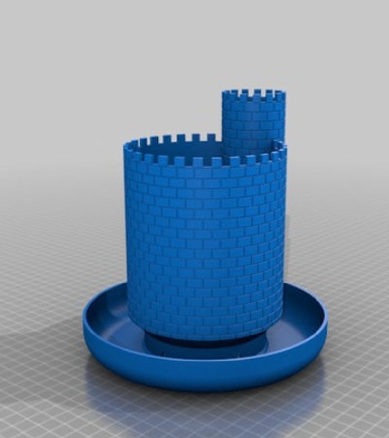 3D Print File Stl Pot Vase Planter Castle - Etsy