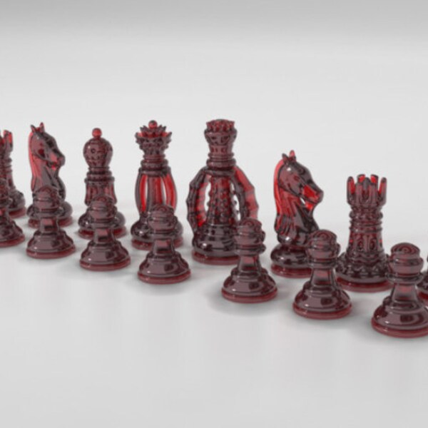 3d Printed Chess Set - Etsy
