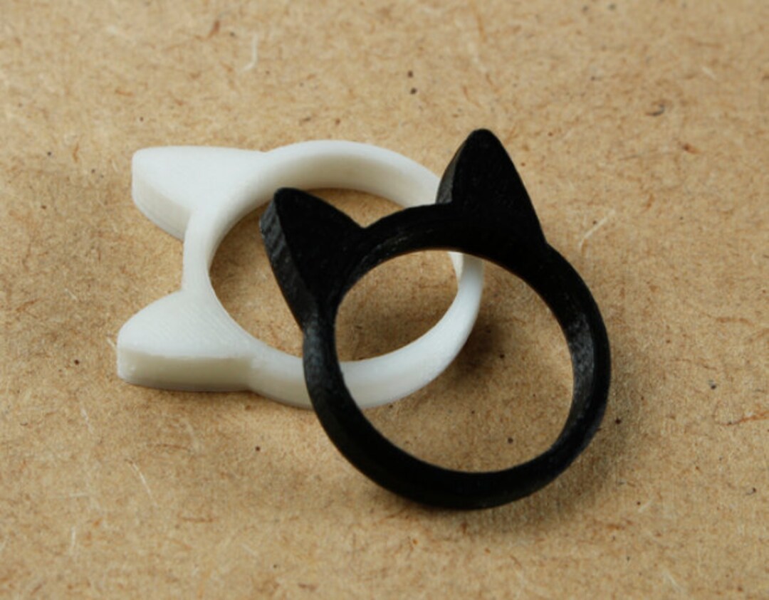 3D Print File Stl, Cat Shaped Ring, 10 Sizes - Etsy