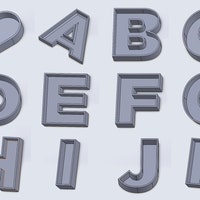 BLOOD LETTER ALPHABET Abc Stl Files - Alphabet 3d Printed, 3d Print ...
