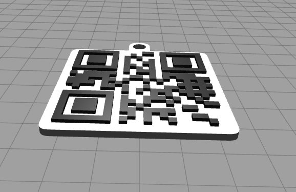 QR Code 3D Print File STL Personalizable QR Code Keychain - Etsy