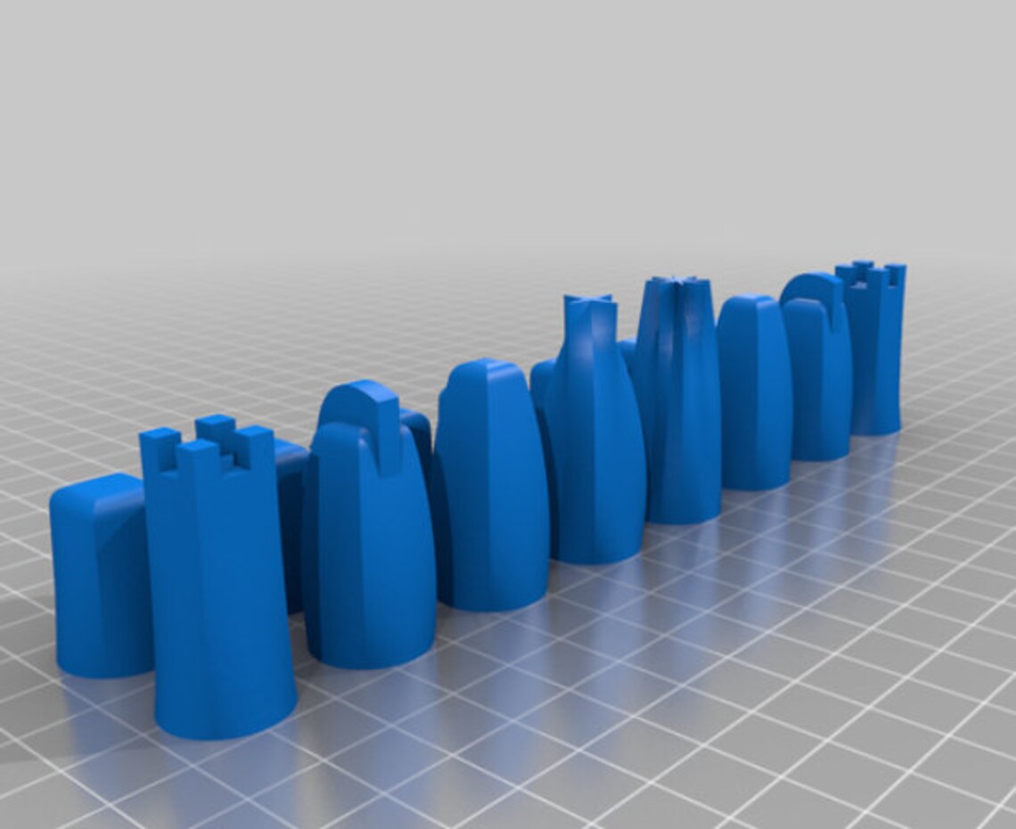 3D Print File Stl Complete Chess Set Chess Box | Etsy