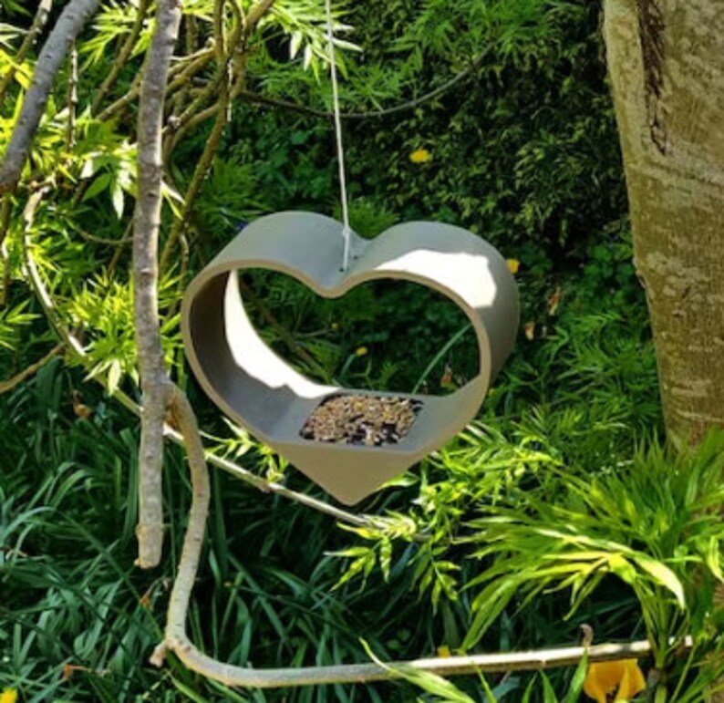 3D Print File Stl Heart Bird Feeder - Etsy