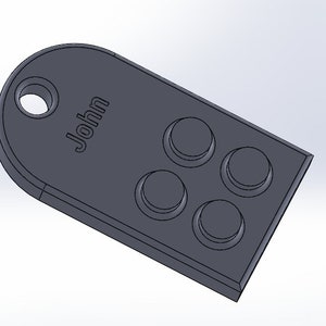 Keychain 3D Print File Stl, Key Chain, Name Tag, Hearth Keychain ...