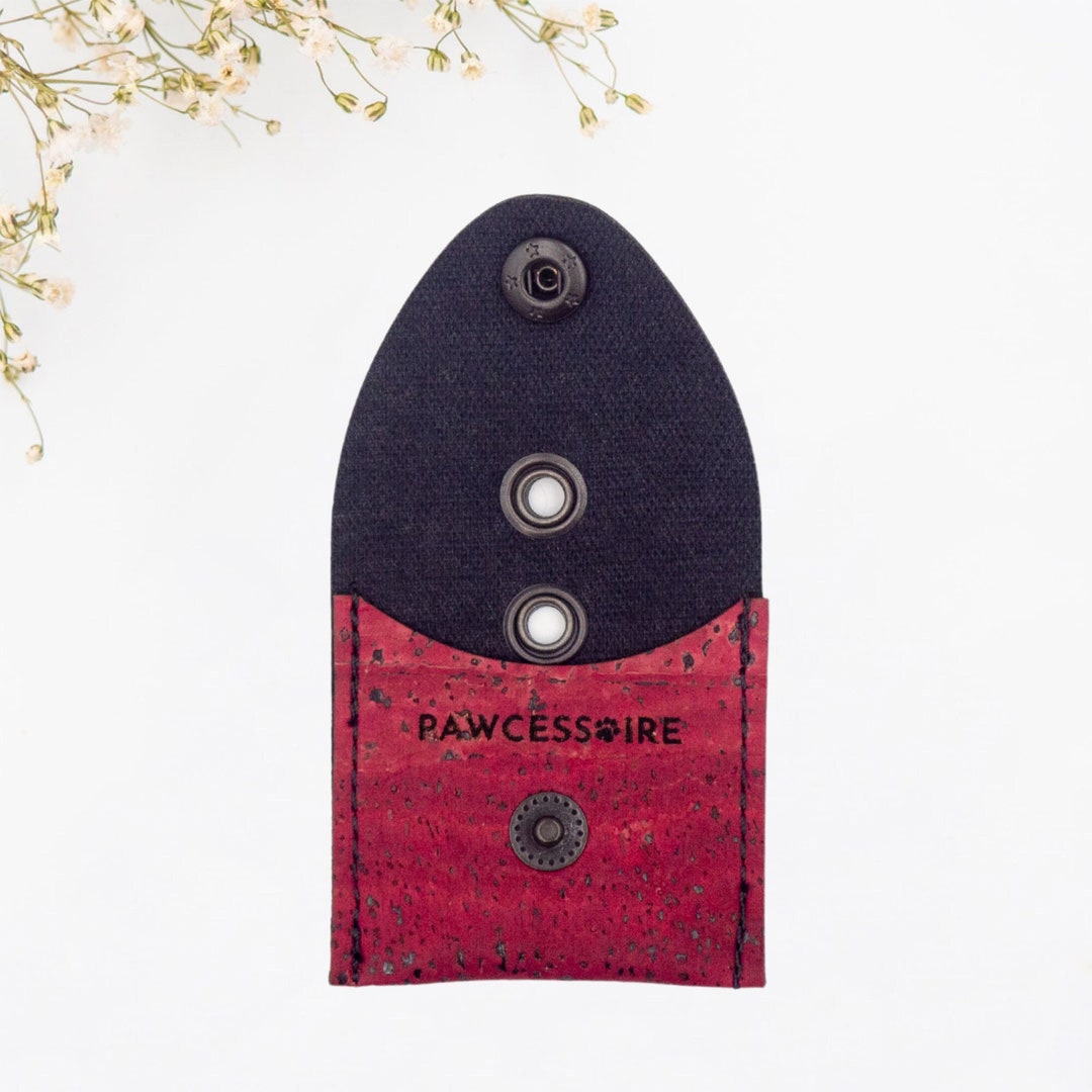 Dog Tag Silencer Basic Bordeaux Dog Tag Bag Pocket for Dog Tags - Etsy
