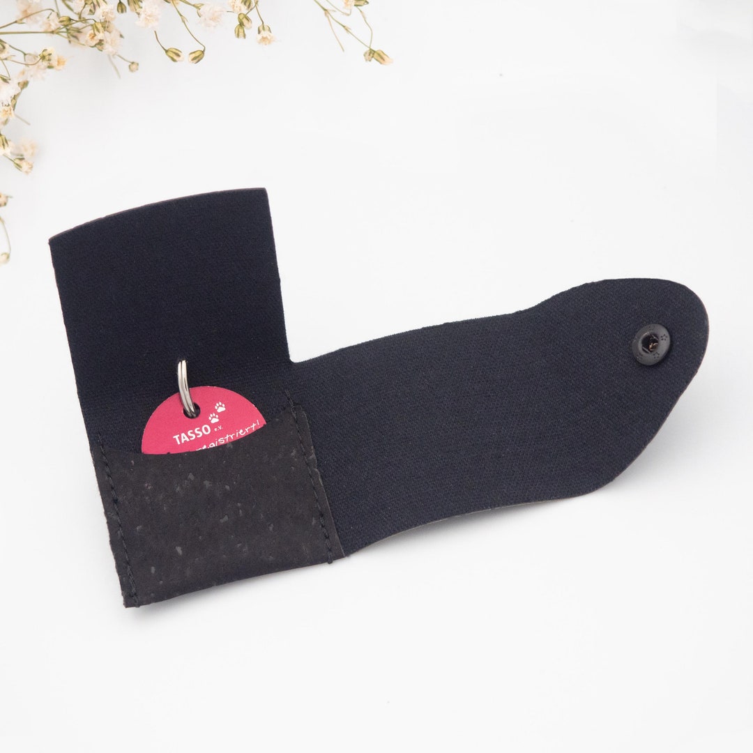 Dog Tag Silencer Dog Tag Bag Black Pocket for Dog Tags - Etsy