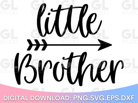 Little Brother SVG Little Bro SVG Dxf Png Brother SVG - Etsy