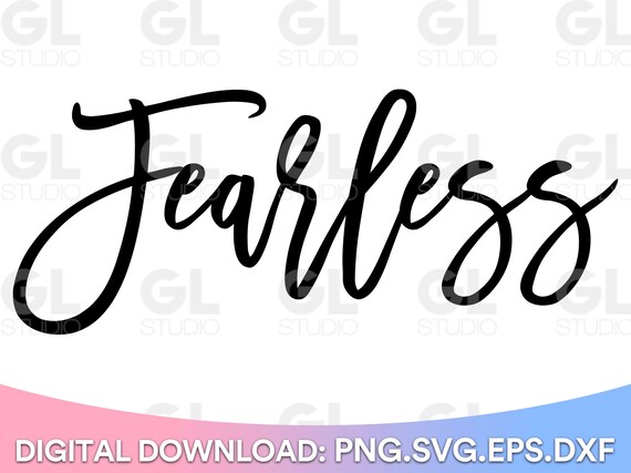 Fearless Svg Fear Not Svg Scripture SVG Faith Svg Dxf | Etsy