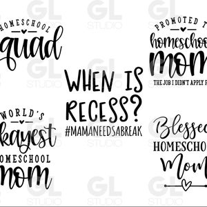 Homeschool Bundle, Homeschool SVG Bundle, Quarantine Svg, Quarantine ...