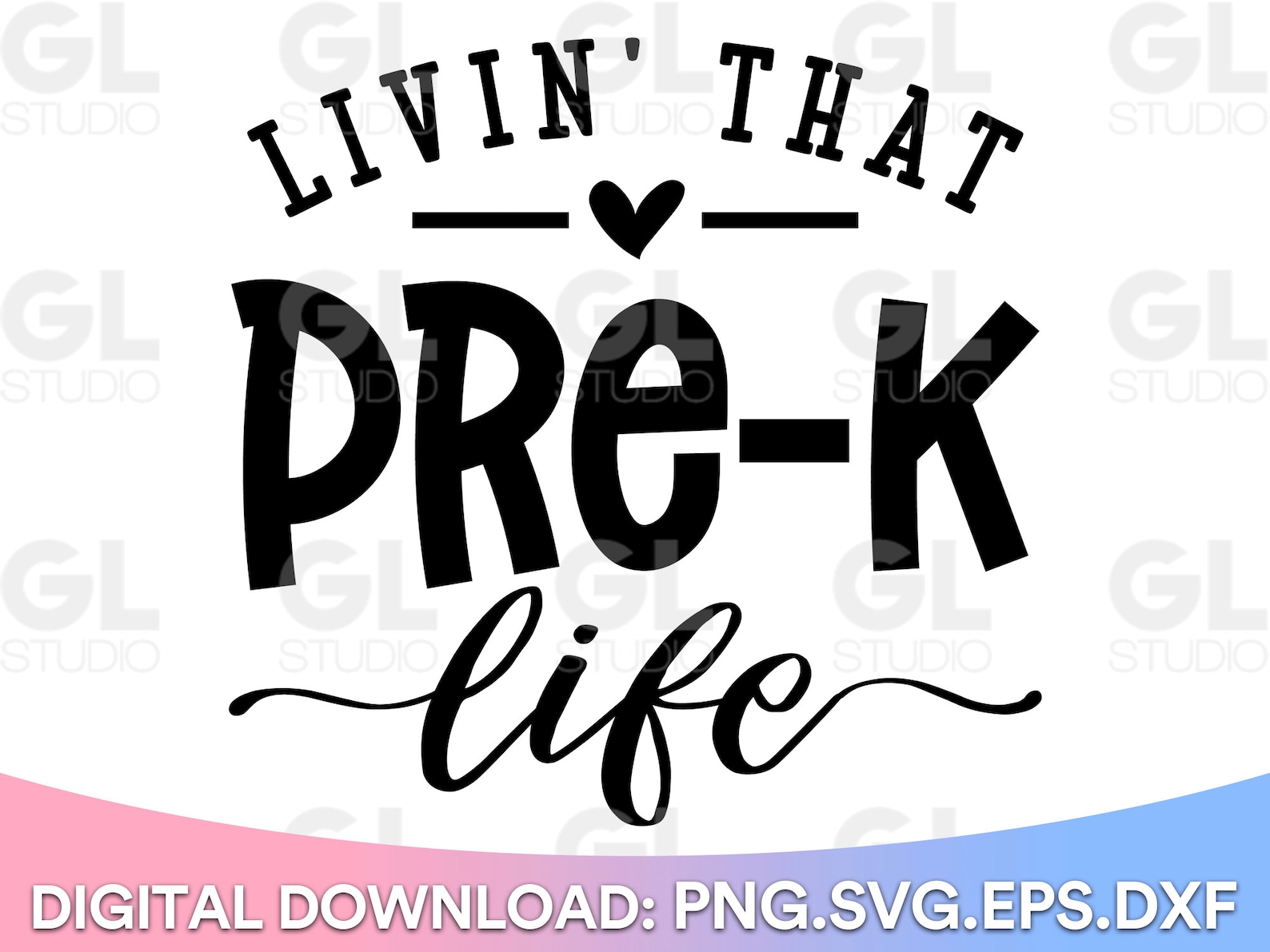 Livin That Pre K Life SVG Pre K Svg Preschool Svg School - Etsy