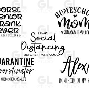 Quarantine SVG Bundle, Quarantine Svg, Quarantine Bundle, Homeschool ...