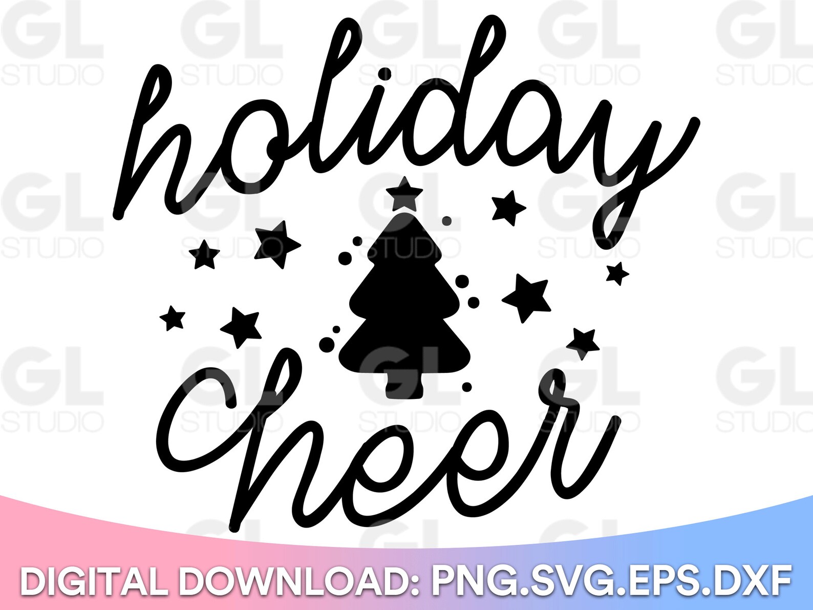 Holiday Cheer SVG Christmas Svg Christmas Ornament Svg - Etsy