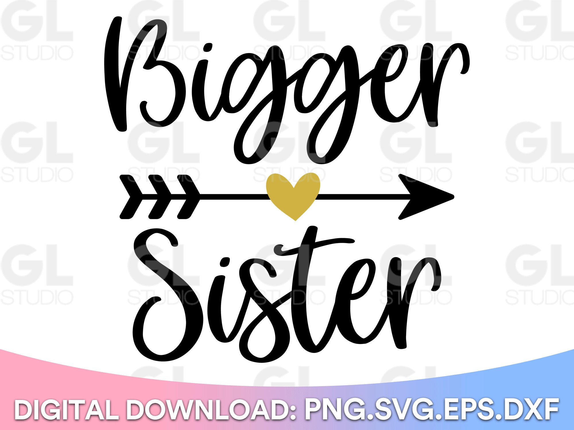 Hermana mayor svg hermana svg dxf y png Big Sis svg Mejor - Etsy México
