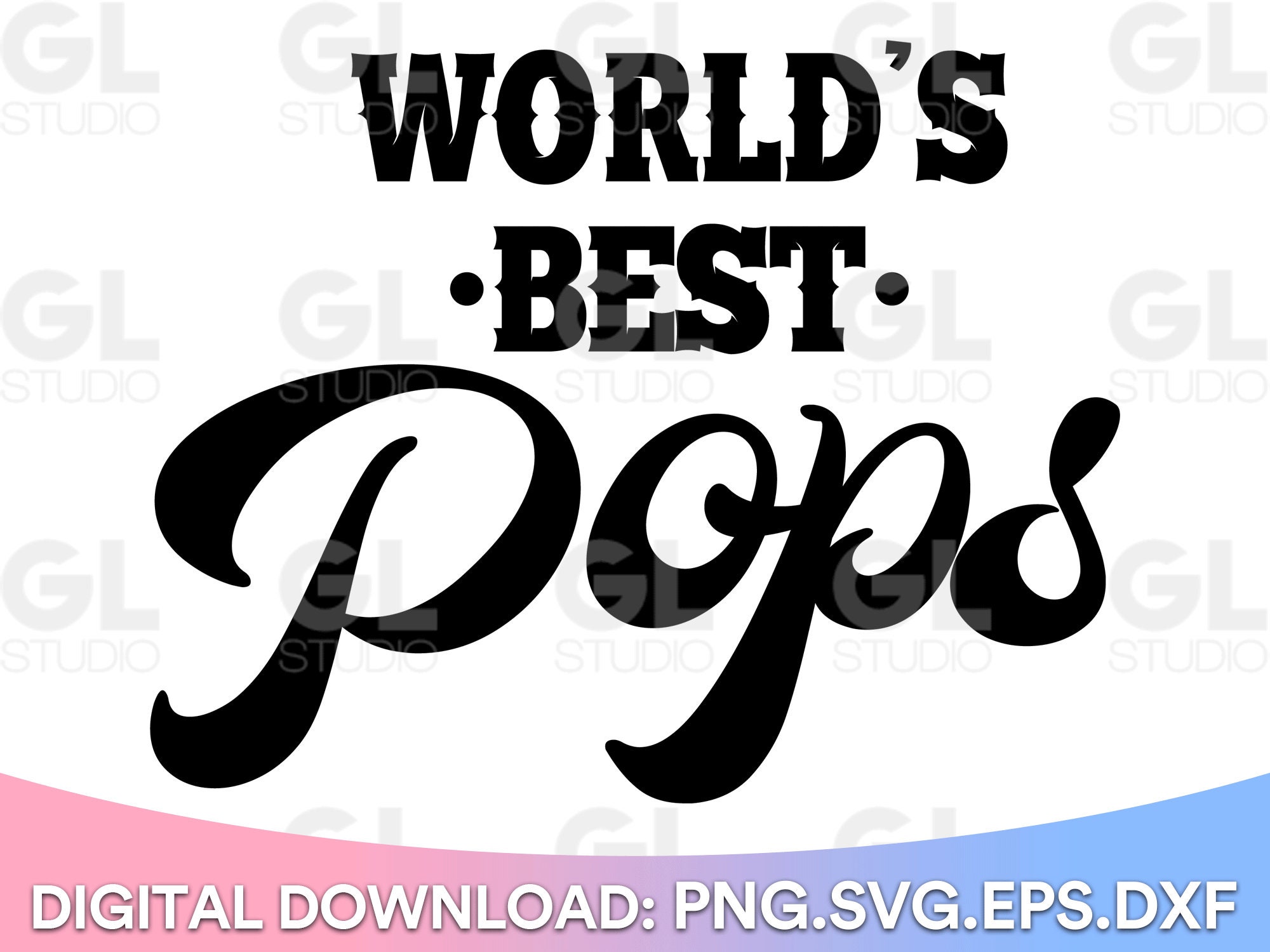 Worlds Best Pops SVG Pops svg Opa svg dxf png Vatertag - Etsy