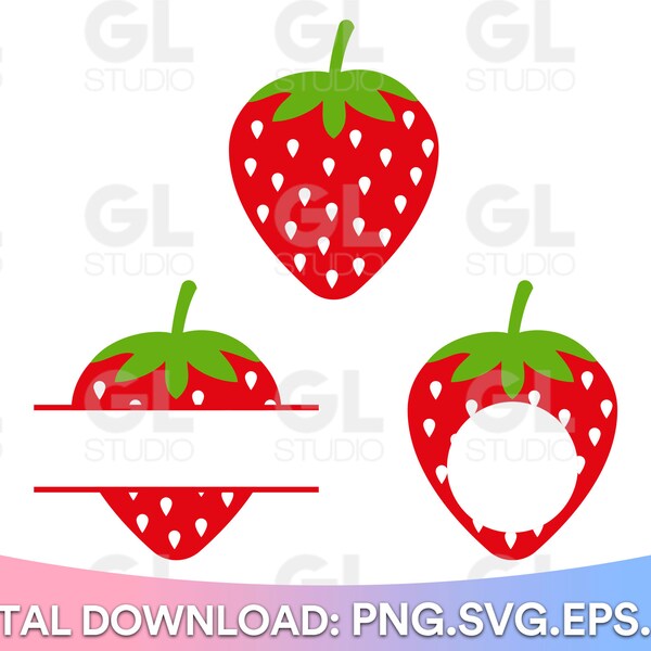 Strawberry Name Png - Etsy