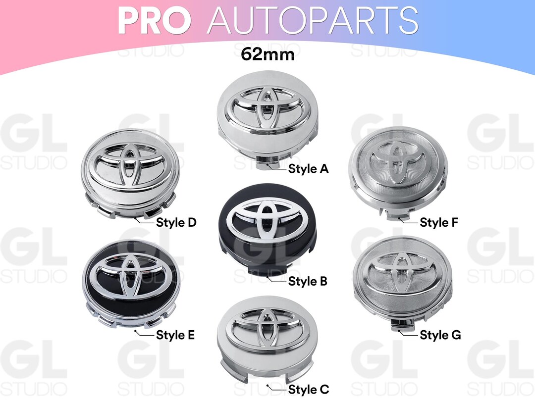 4 Pcs Toyota Center Caps, Toyota Hub Center Caps, Toyota Set Wheel ...