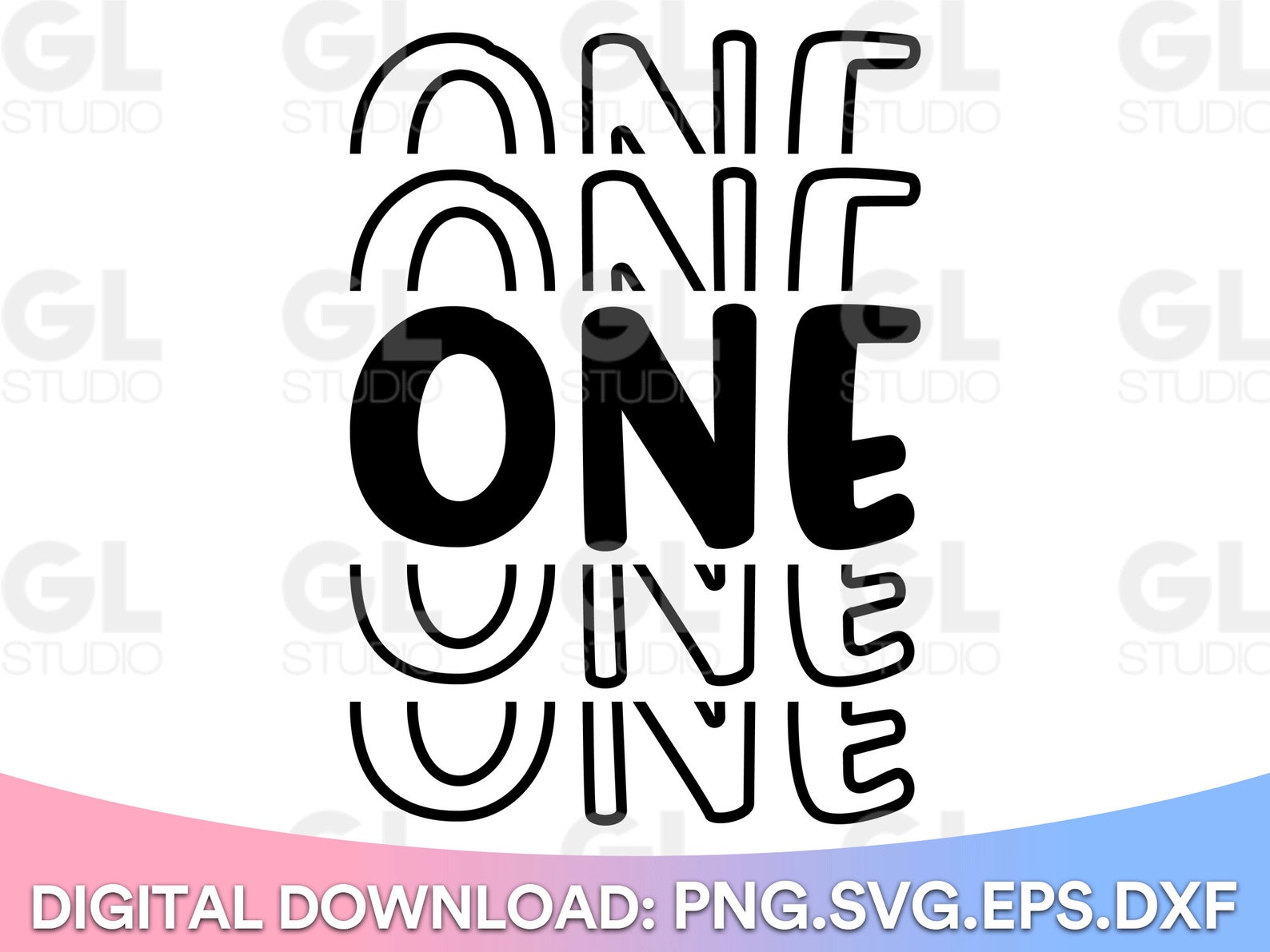 One SVG First Birthday Svg 1st Birthday Svg Happy Birthday - Etsy