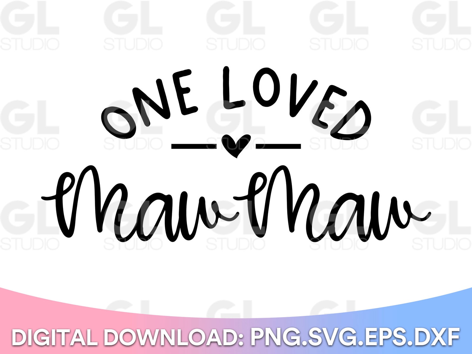 One Loved Maw Maw Svg Maw Maw SVG Blessed Maw Maw Svg Maw - Etsy