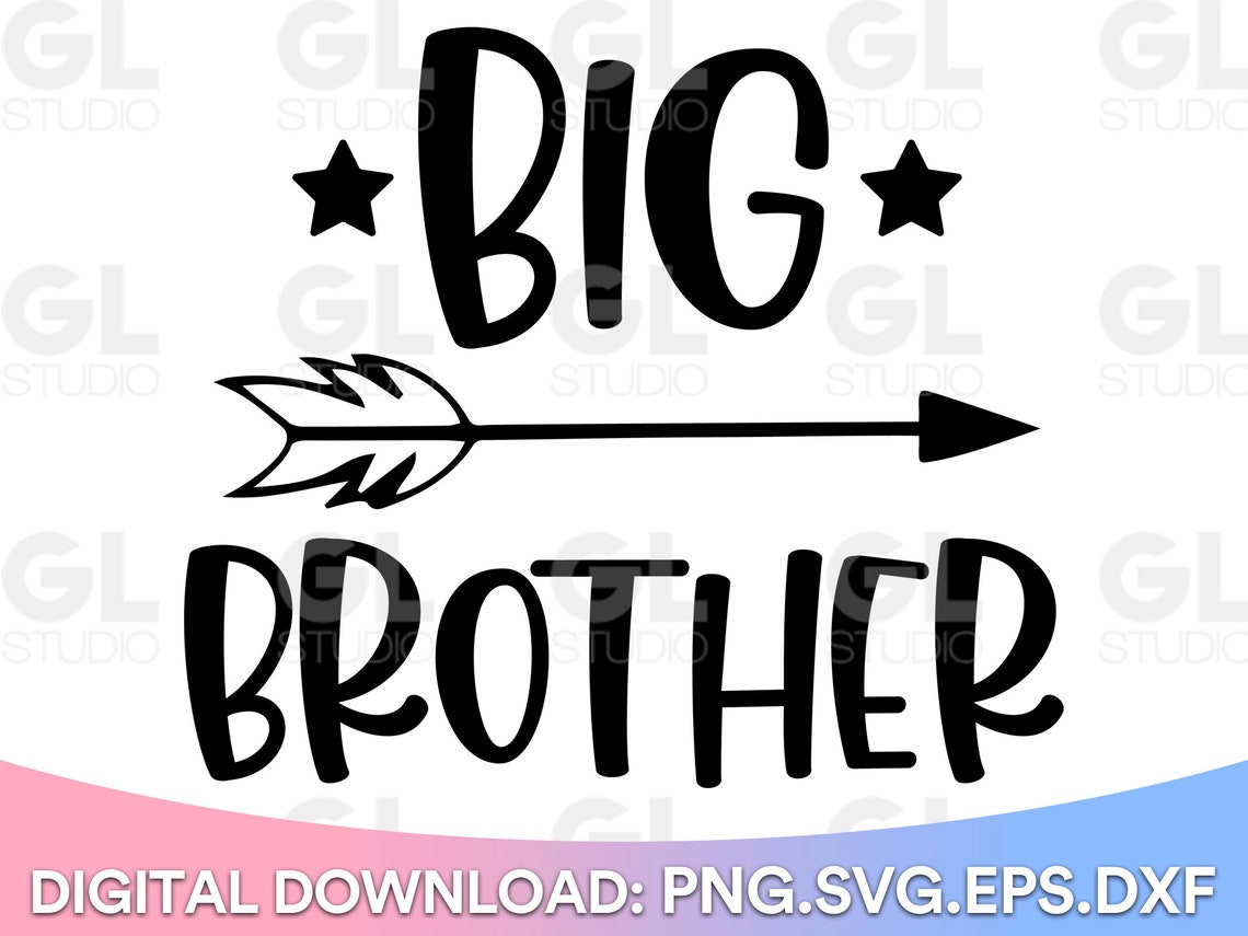 Big Brother SVG Big Bro SVG Dxf and Png Brother Svg - Etsy
