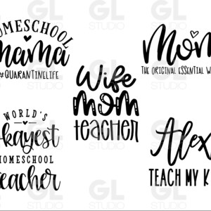 Homeschool Bundle, Homeschool SVG Bundle, Quarantine Svg, Quarantine ...