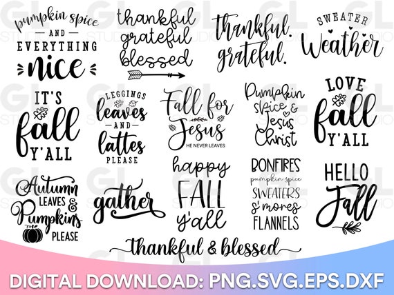 Fall Bundle Fall SVG Bundle Fall Sign Bundle Fall Svg Fall - Etsy