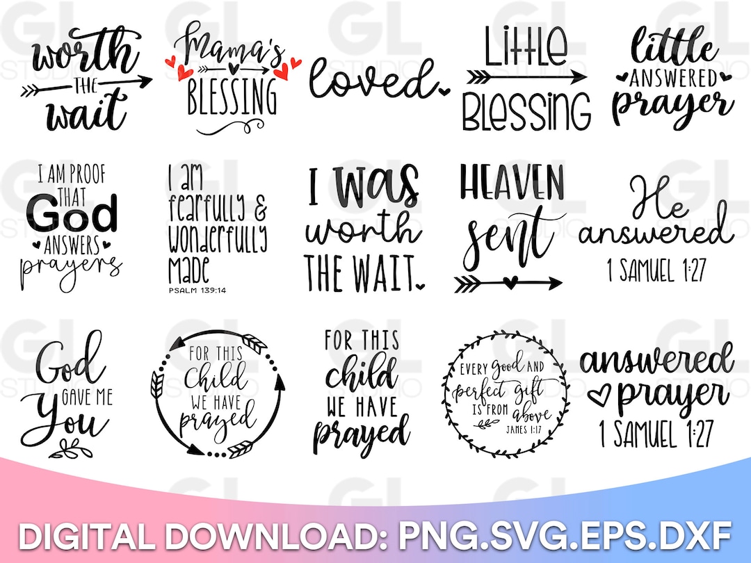 Baby Bundle, Baby SVG Bundle, Newborn Bundle, Baby Christian Bundle ...