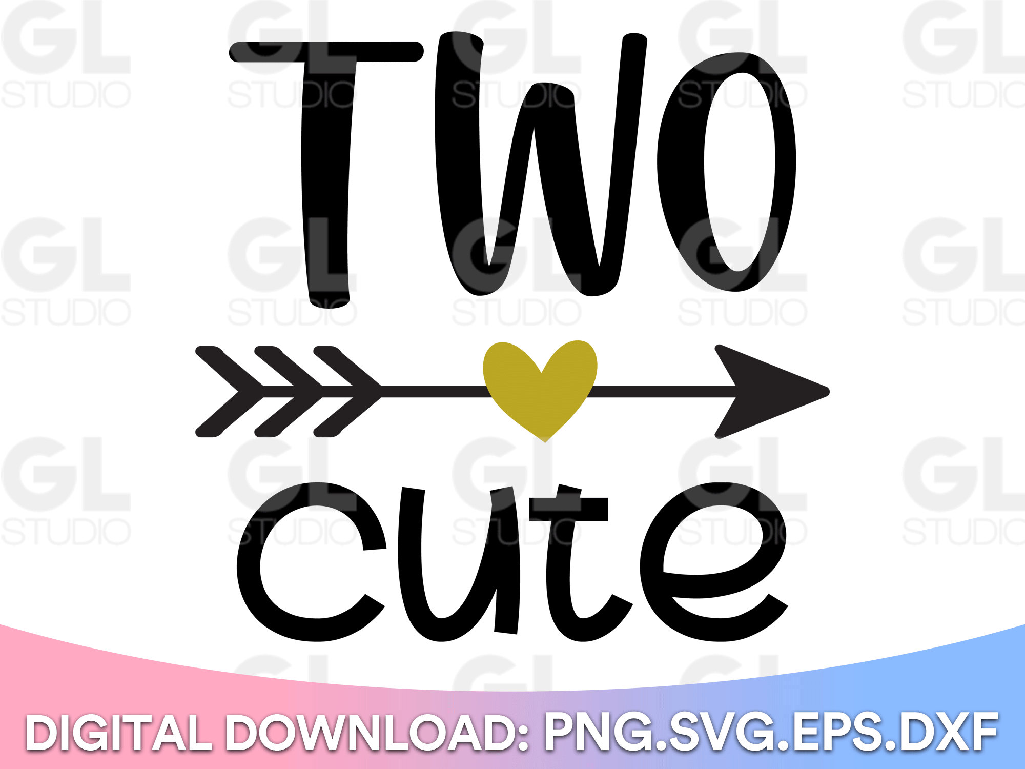 Two Cute SVG Second Birthday Svg Dxf Png 2nd Birthday SVG | Etsy