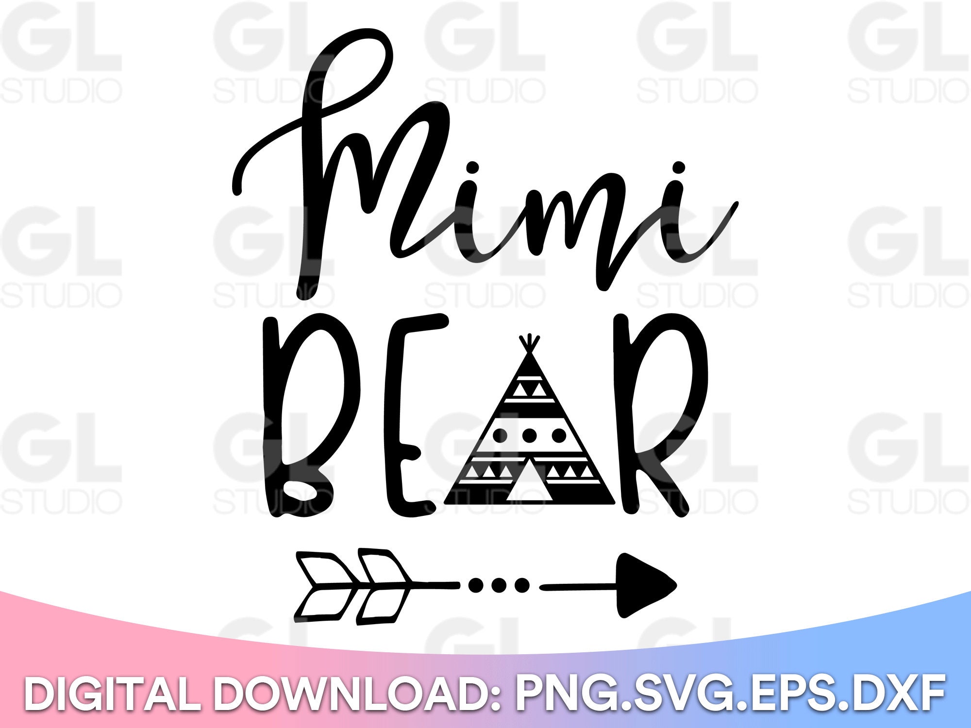 Mimi Bear Svg Grandma Bear SVG Bear Svg Nana Bear SVG Nana - Etsy