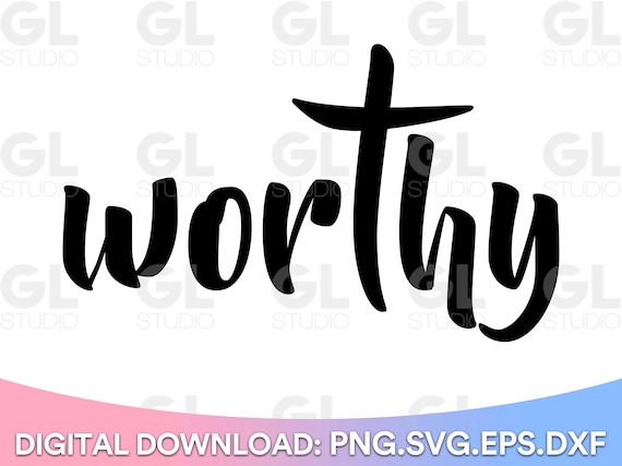Worthy SVG Easter Svg Dxf Png Forgiven SVG Jesus Svg | Etsy